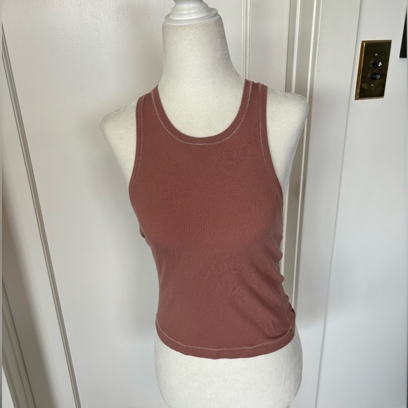 SKIMS | Tops | Skims High Neck Ribbed Tank Sz M | Poshmark